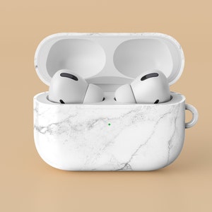 Marble Stone Gray Pattern Custom Airpods Pro Case, Aesthetic Airpods 1 ...