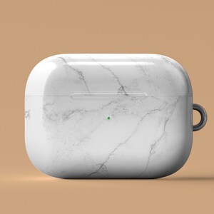 Marble Stone Gray Pattern Custom Airpods Pro Case, Aesthetic Airpods 1 ...