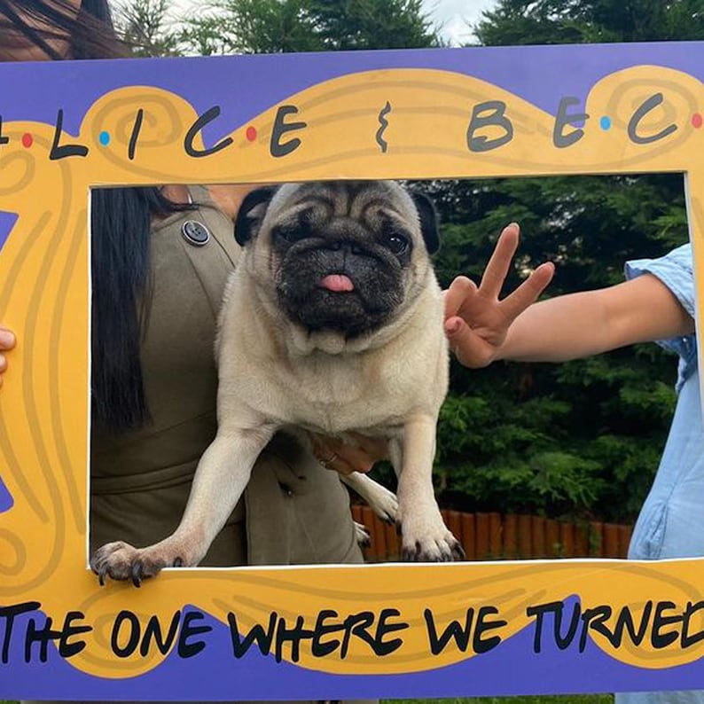 Customisable Friends Themed Selfie Frame Digital Copy for Own Printing ...