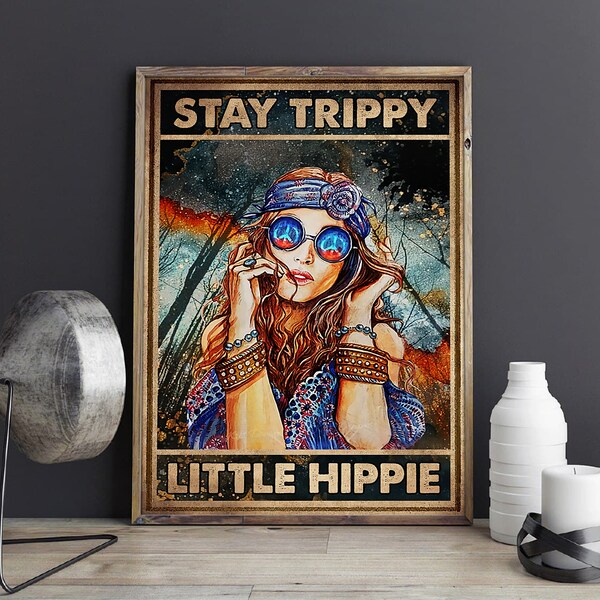 Hippie Poster - Etsy