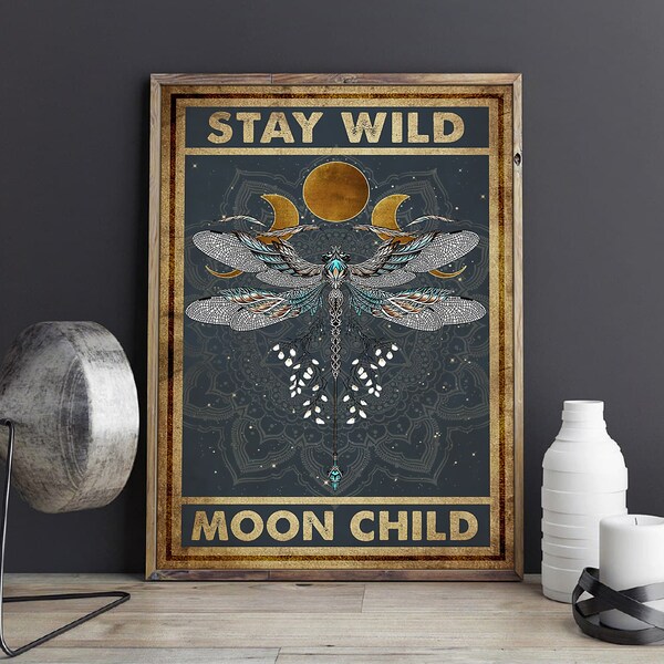 Moon Phases Wall Art - Etsy