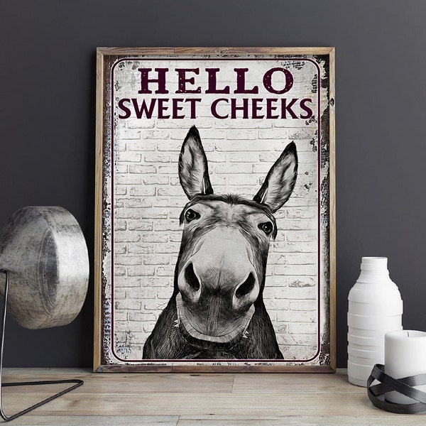 Hello Sweet Cheeks Donkey - Etsy