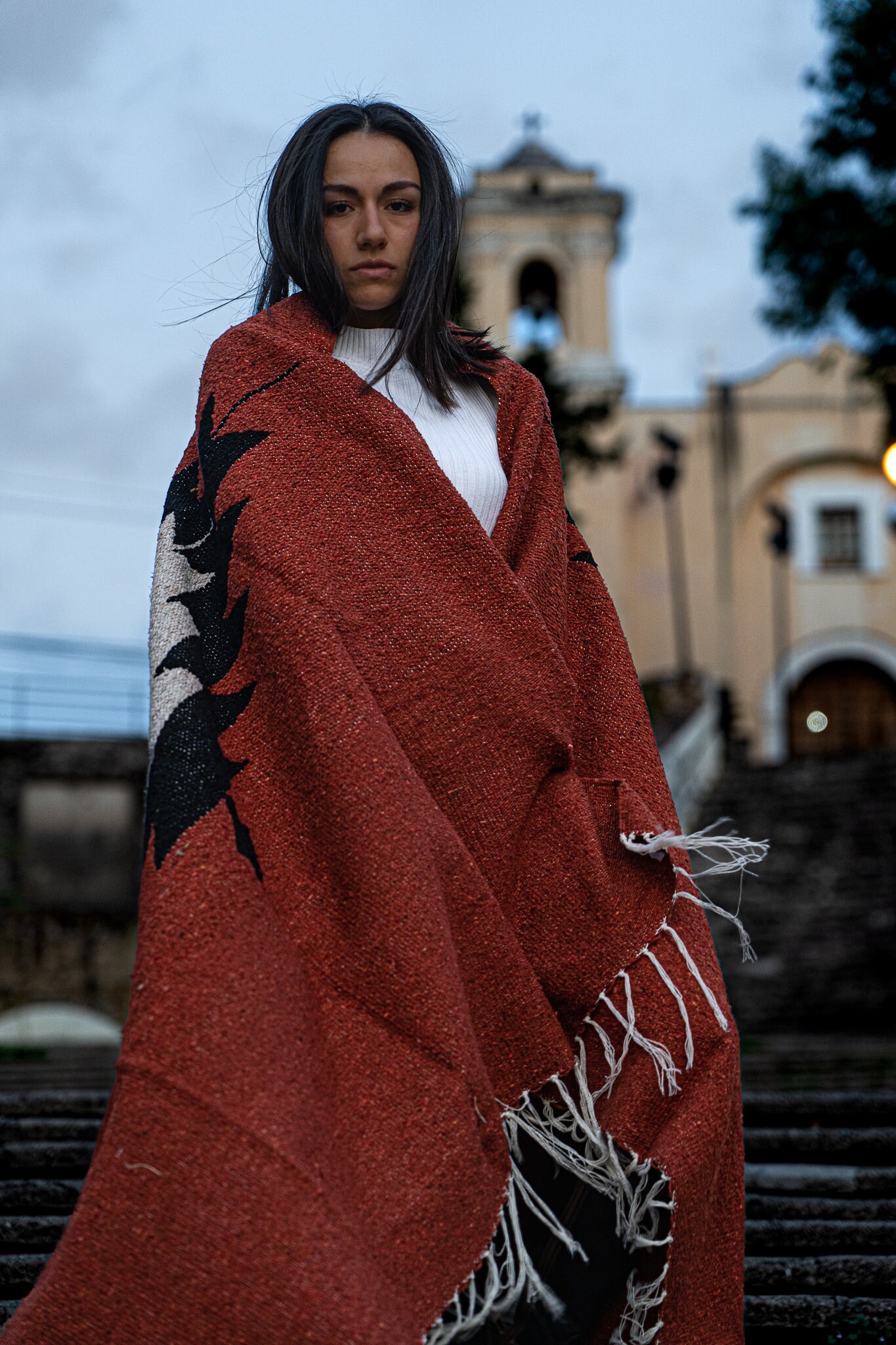 Twin Volcanoes Blanket | Mexican Handmade Blanket - Etsy