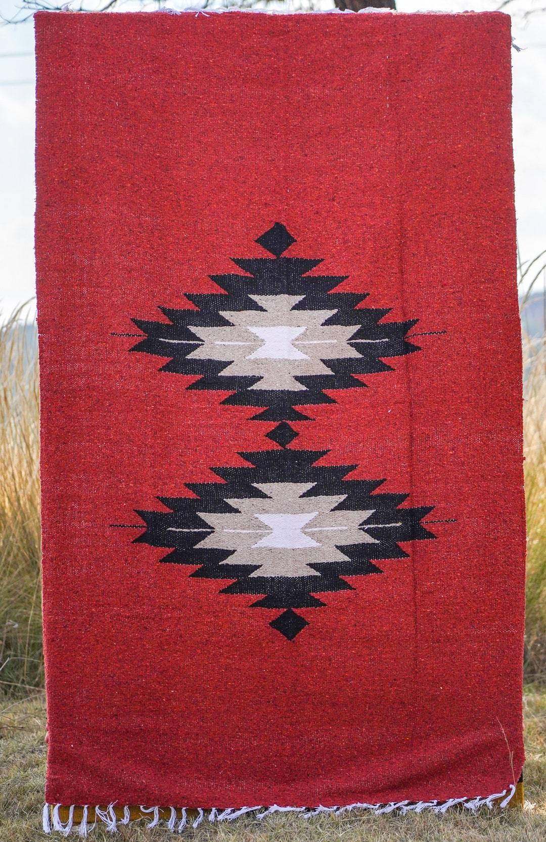 Twin Volcanoes Blanket Mexican Handmade Blanket - Etsy