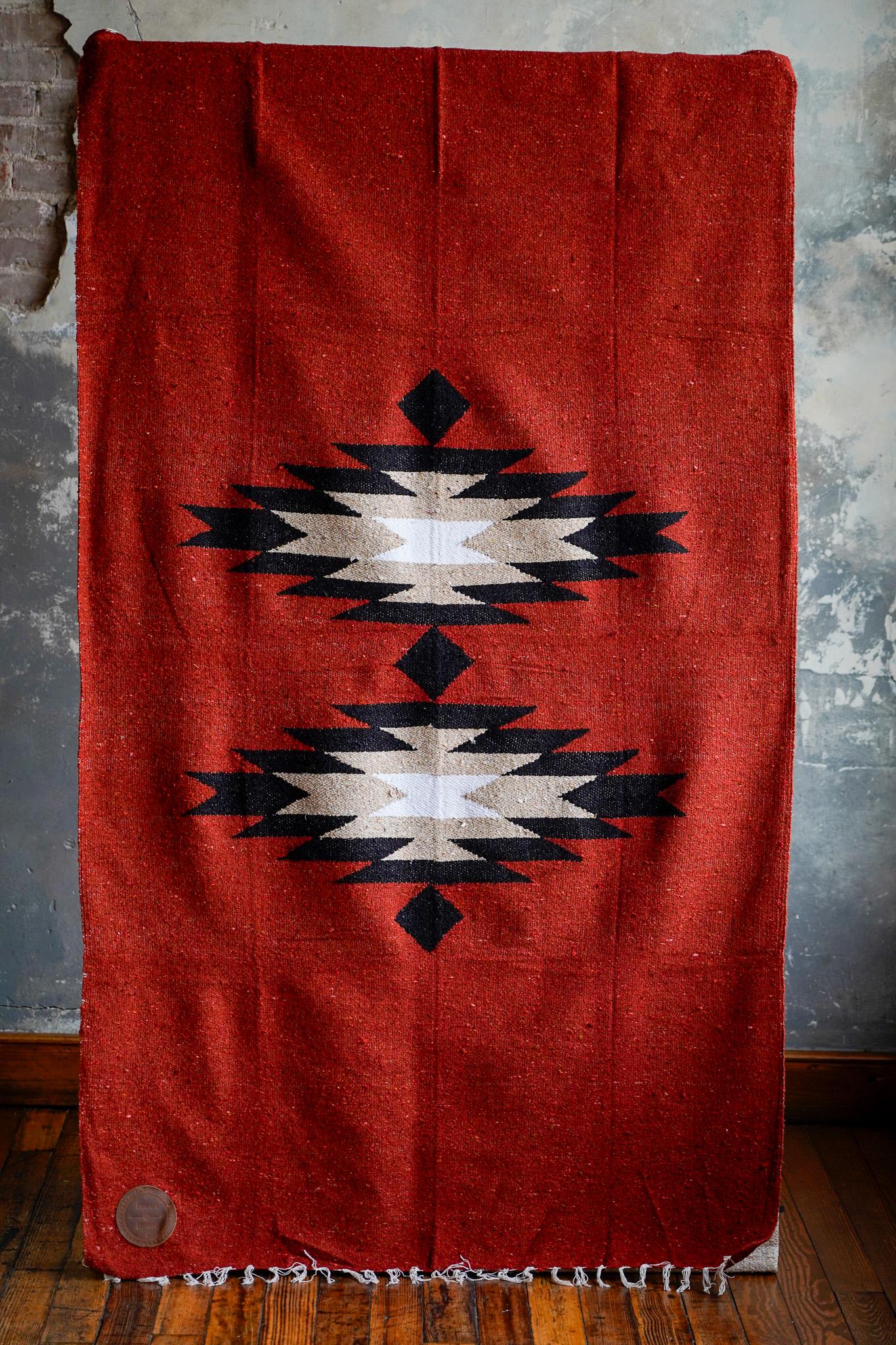 Twin Volcanoes Blanket | Mexican Handmade Blanket - Etsy