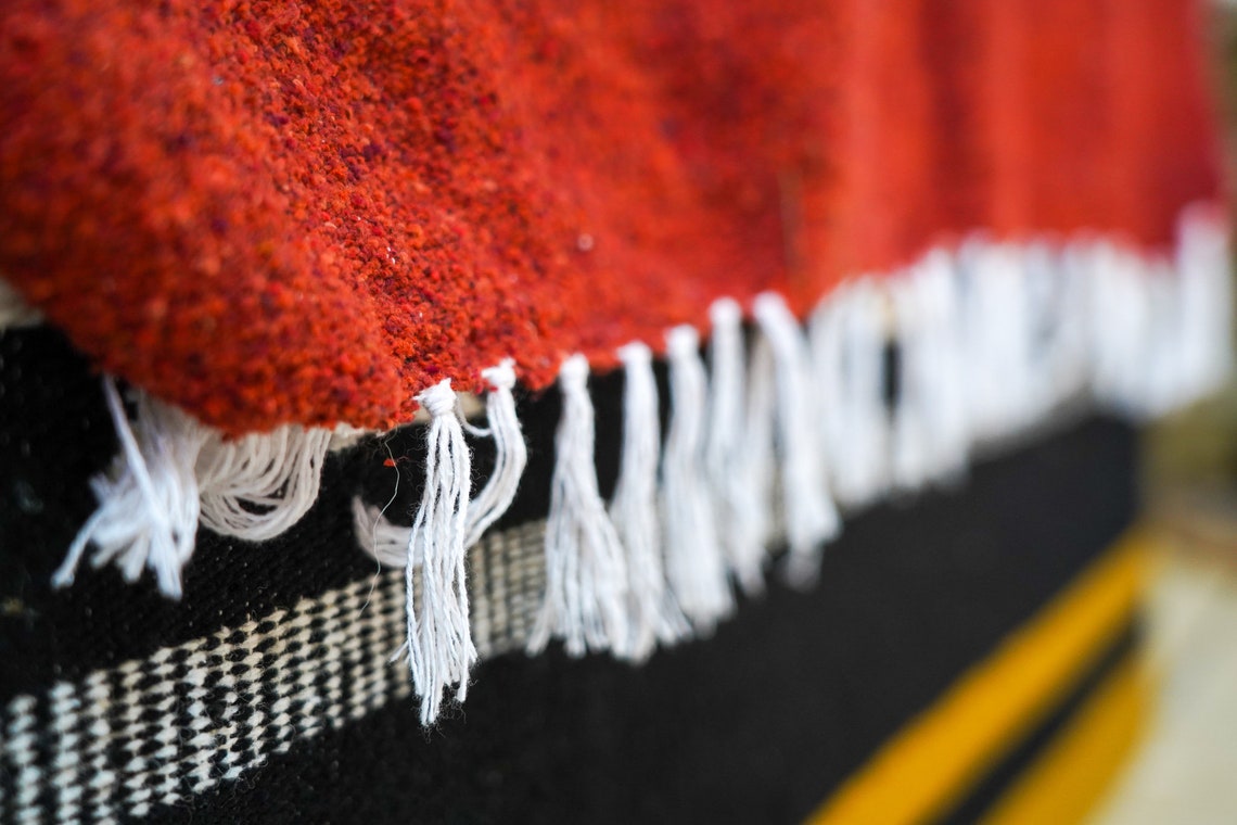 Twin Volcanoes Blanket | Mexican Handmade Blanket - Etsy