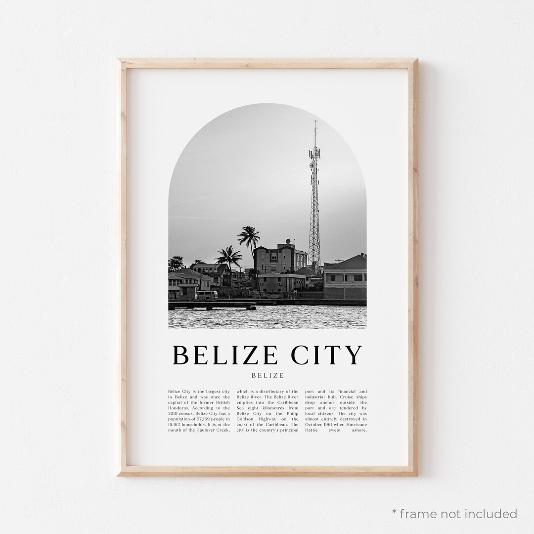 Belize City Art Print Belize City Poster Belize City Photo - Etsy