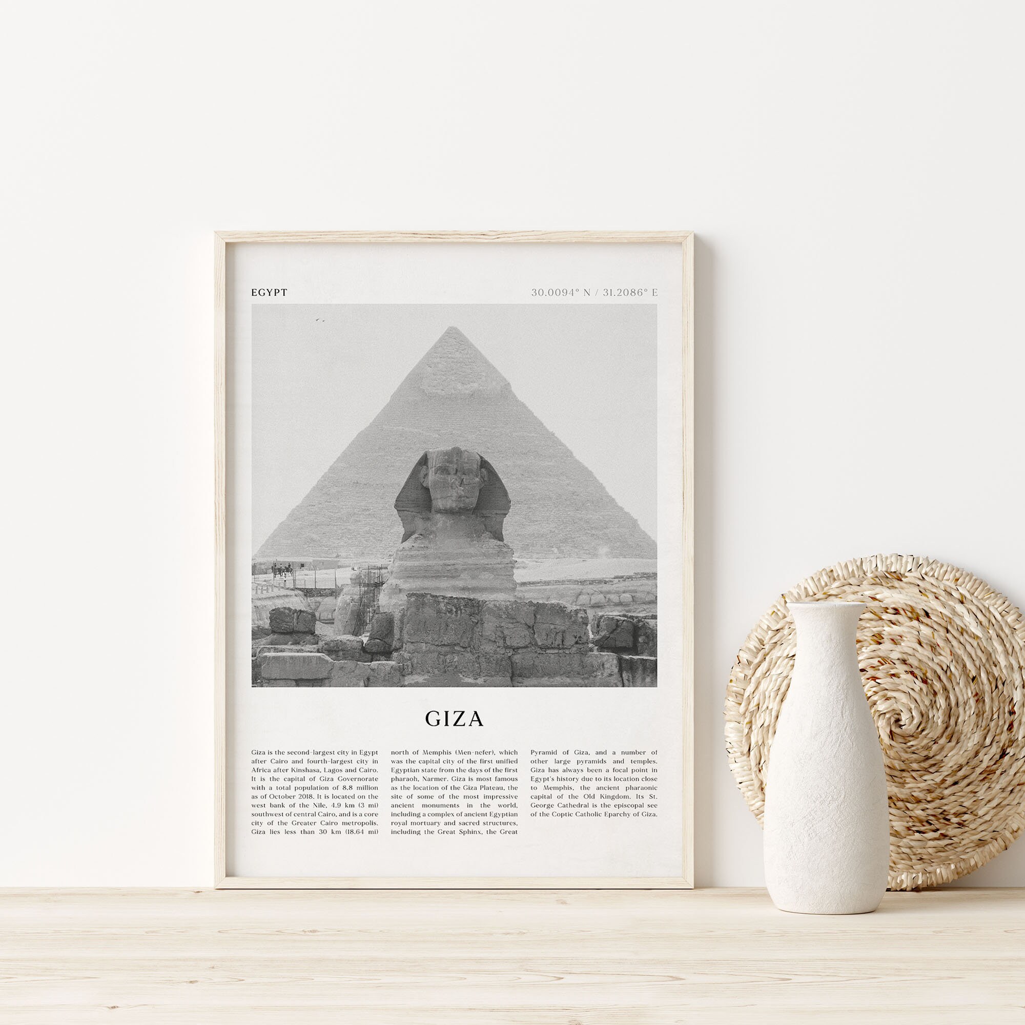 Giza Art Print Giza Poster Giza Photo Giza Wall Art Egypt | Etsy