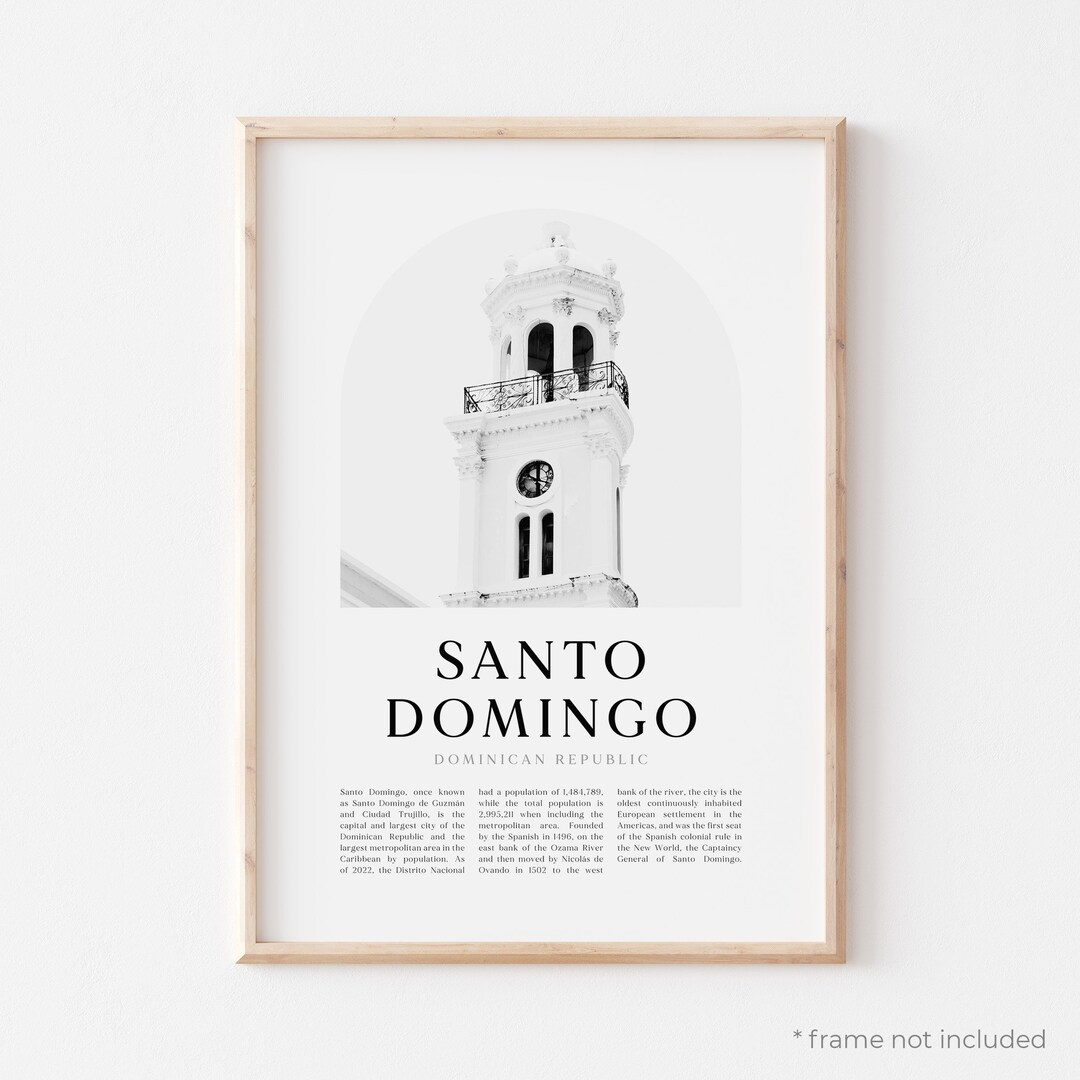 Santo Domingo Art Print Santo Domingo Poster Santo Domingo - Etsy