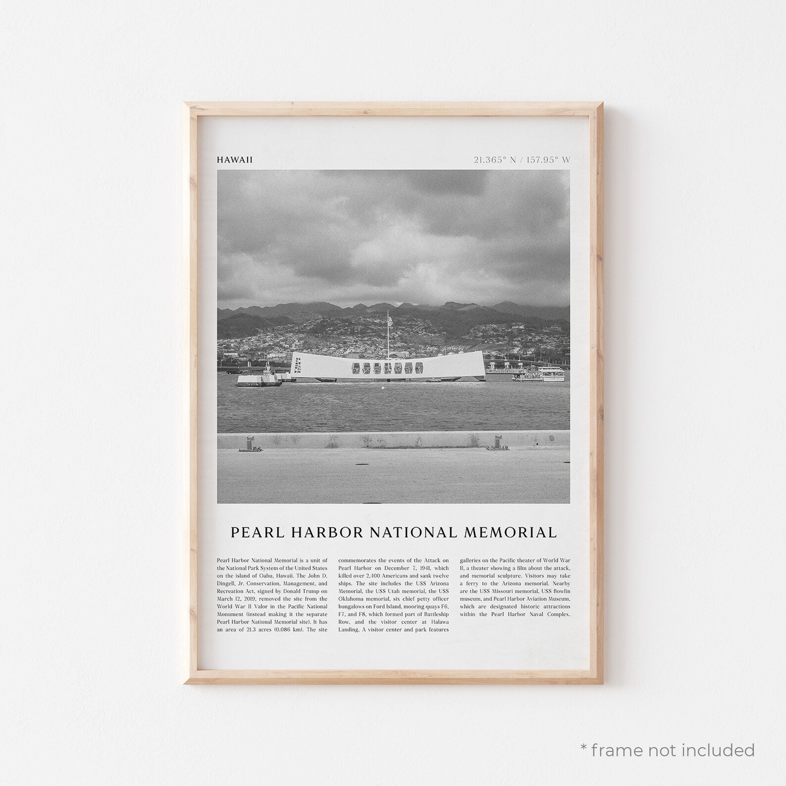 Pearl Harbor National Memorial Art Print Pearl Harbor | Etsy