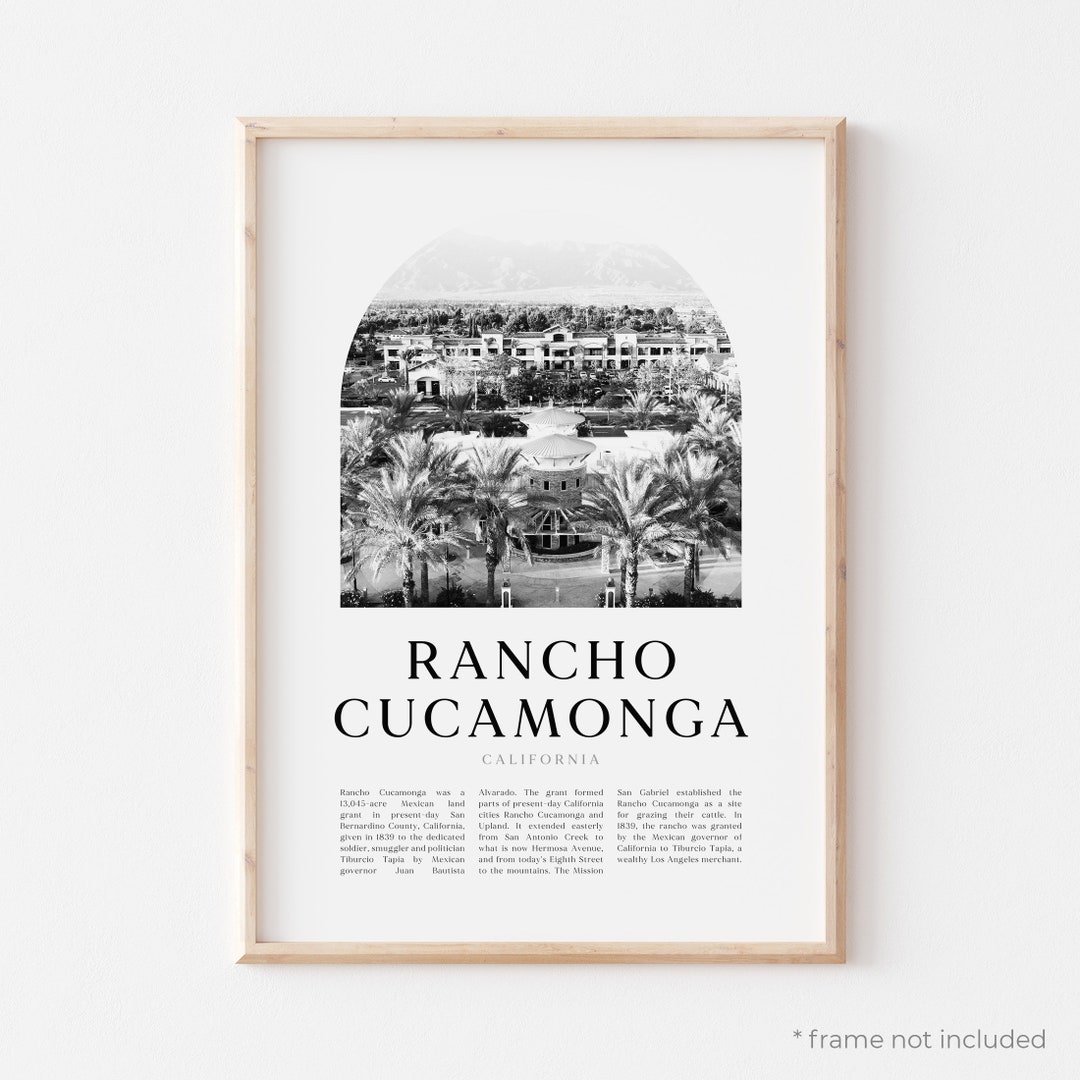 Rancho Cucamonga Art Print, Rancho Cucamonga Poster, Rancho Cucamonga ...