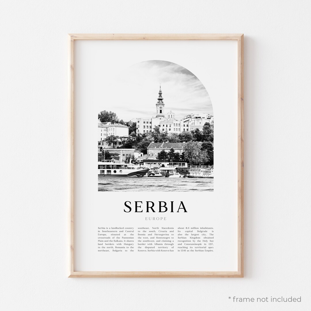 Serbia Art Print, Serbia Poster, Serbia Photo, Serbia Wall Art, Serbia ...