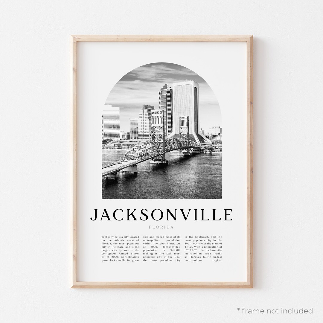 Jacksonville Art Print, Jacksonville Poster, Jacksonville Photo ...