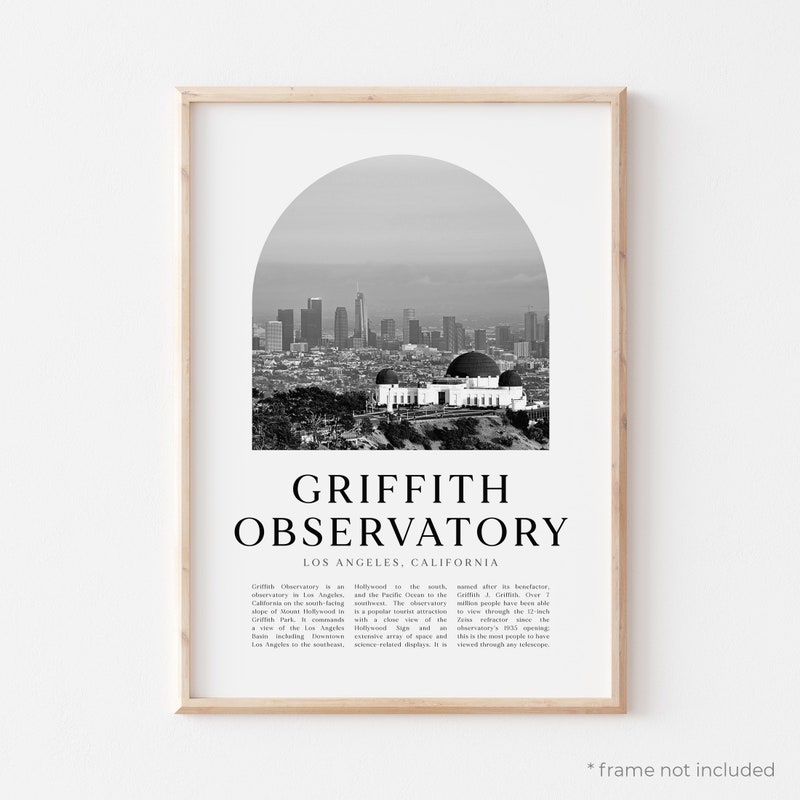 Griffith Observatory Poster - Etsy
