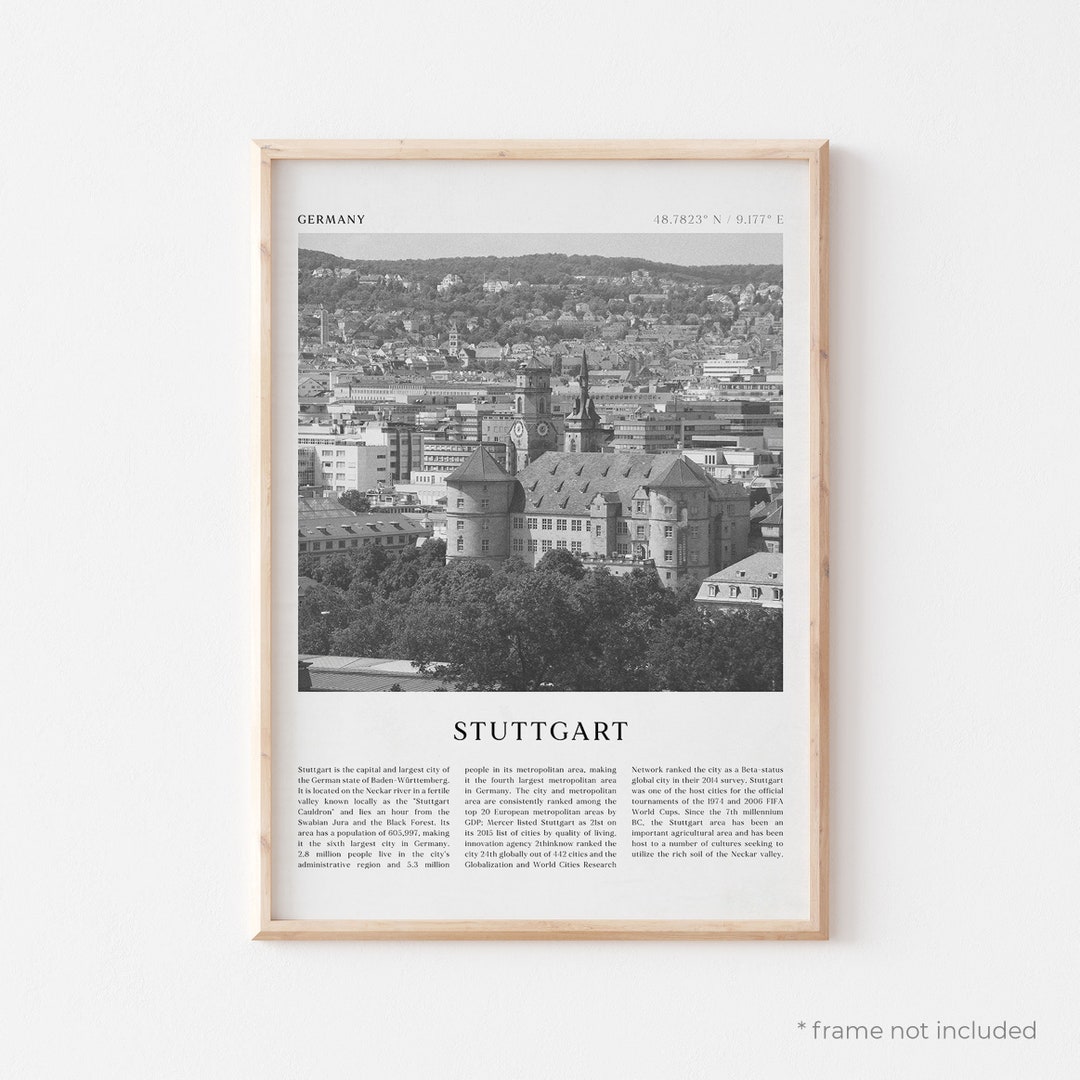 Stuttgart Art Print, Stuttgart Poster, Stuttgart Photo, Stuttgart Wall ...