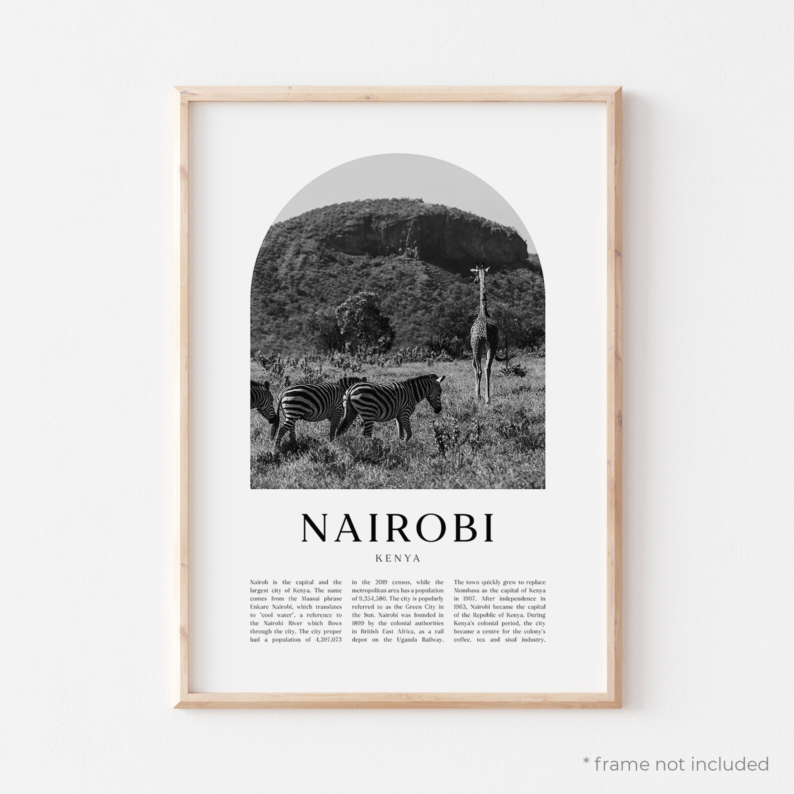 Nairobi Art Print Nairobi Poster Nairobi Photo Nairobi Wall - Etsy