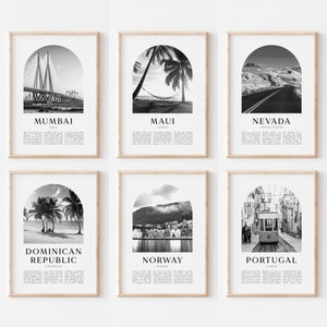 Set of Travel Modern Posters - CHOOSE ANY LOCATION, Travel Art Prints ...