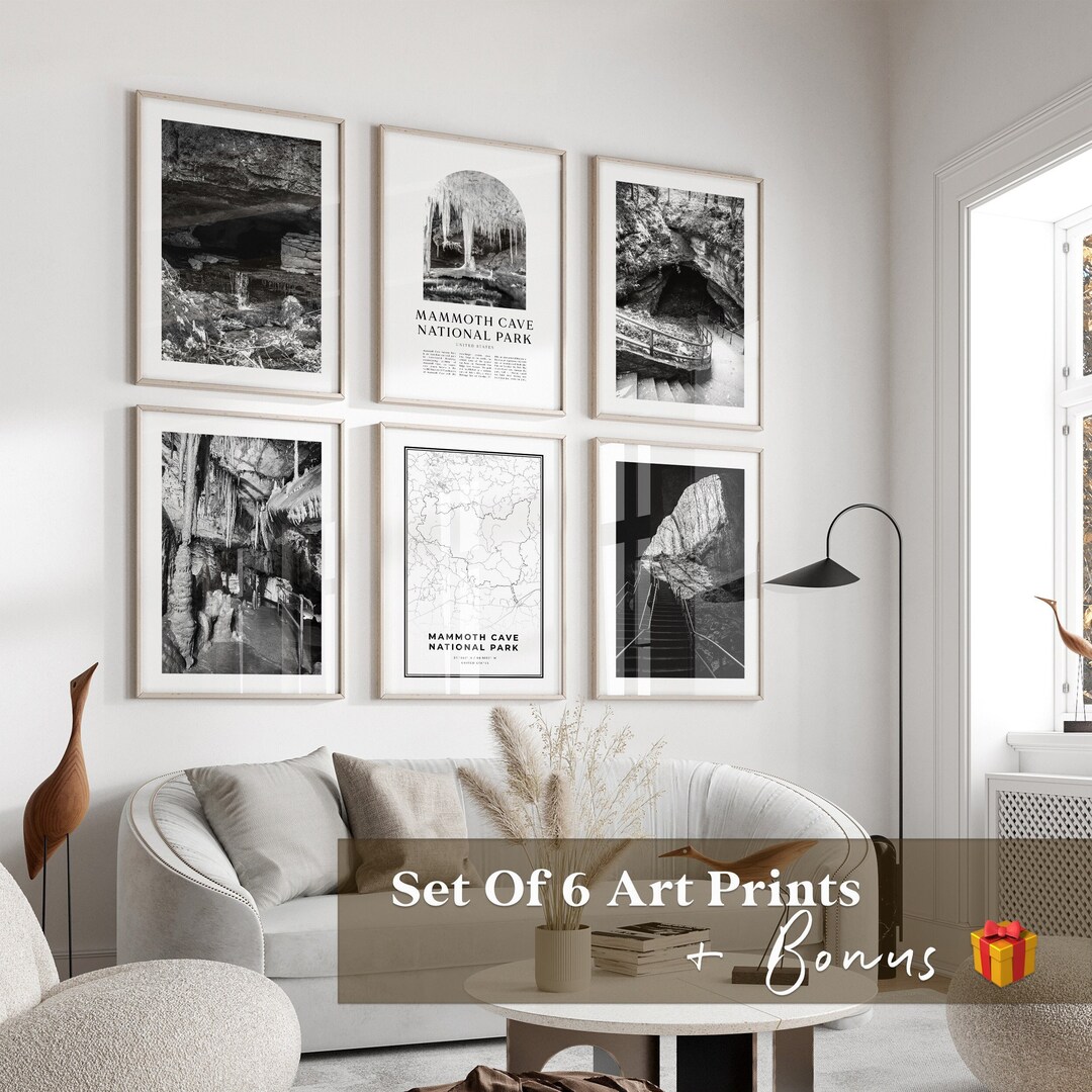 Mammoth Cave National Park Gallery Wall Art - Set of 6, Mammoth Cave ...