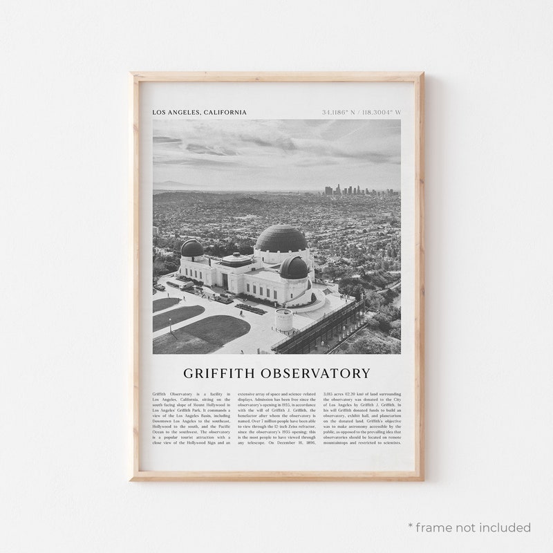 Griffith Observatory Poster - Etsy