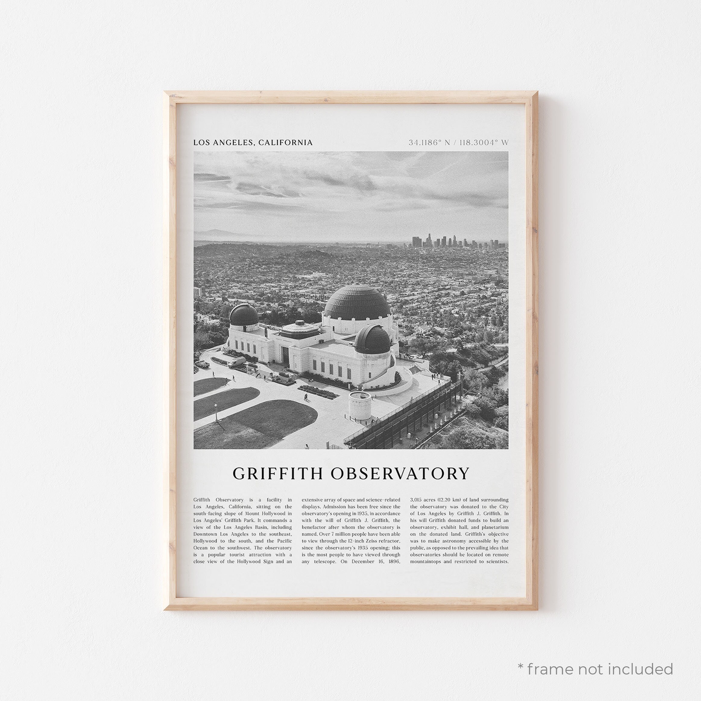 Griffith Observatory Art Print Griffith Observatory Poster | Etsy
