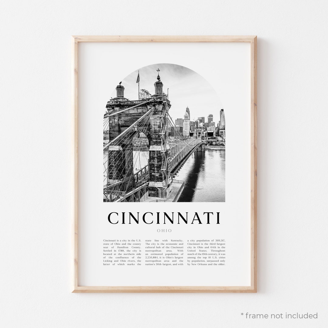 Cincinnati Art Print, Cincinnati Poster, Cincinnati Photo, Cincinnati ...