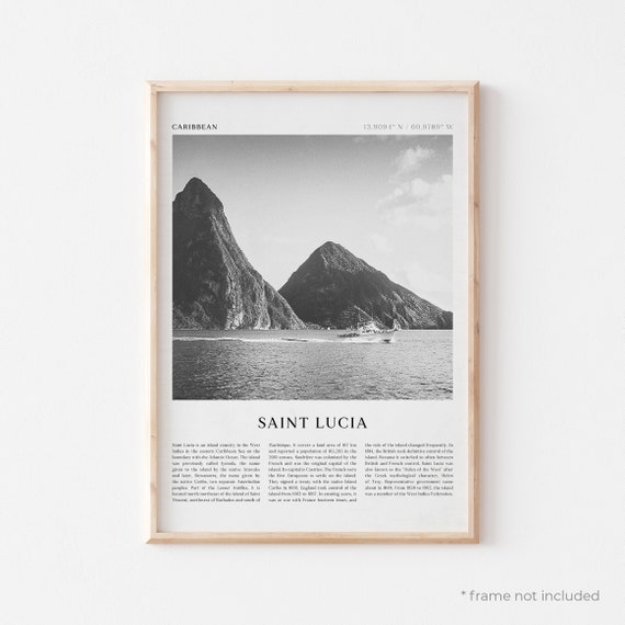 Saint Lucia Art Print Saint Lucia Poster Saint Lucia Photo | Etsy