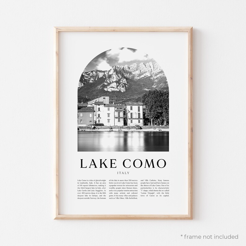 Lake Como Art Print Lake Como Poster Lake Como Photo Lake | Etsy