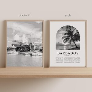 Barbados Gallery Wall Art - Set of 6, Barbados Black and White Photo ...