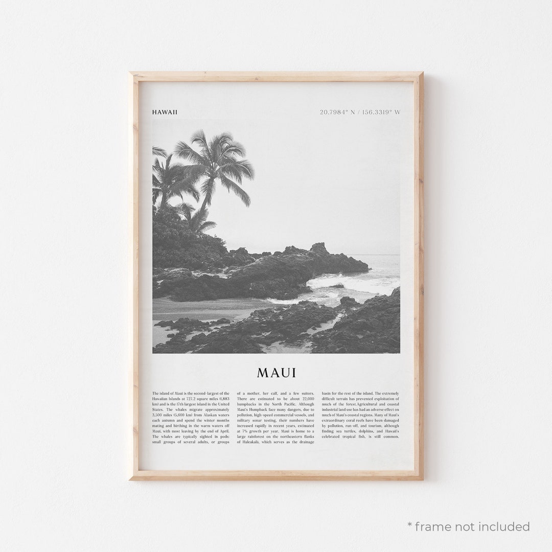 Maui Art Print, Maui Poster, Maui Photo, Maui Wall Art, Hawaii, Travel ...