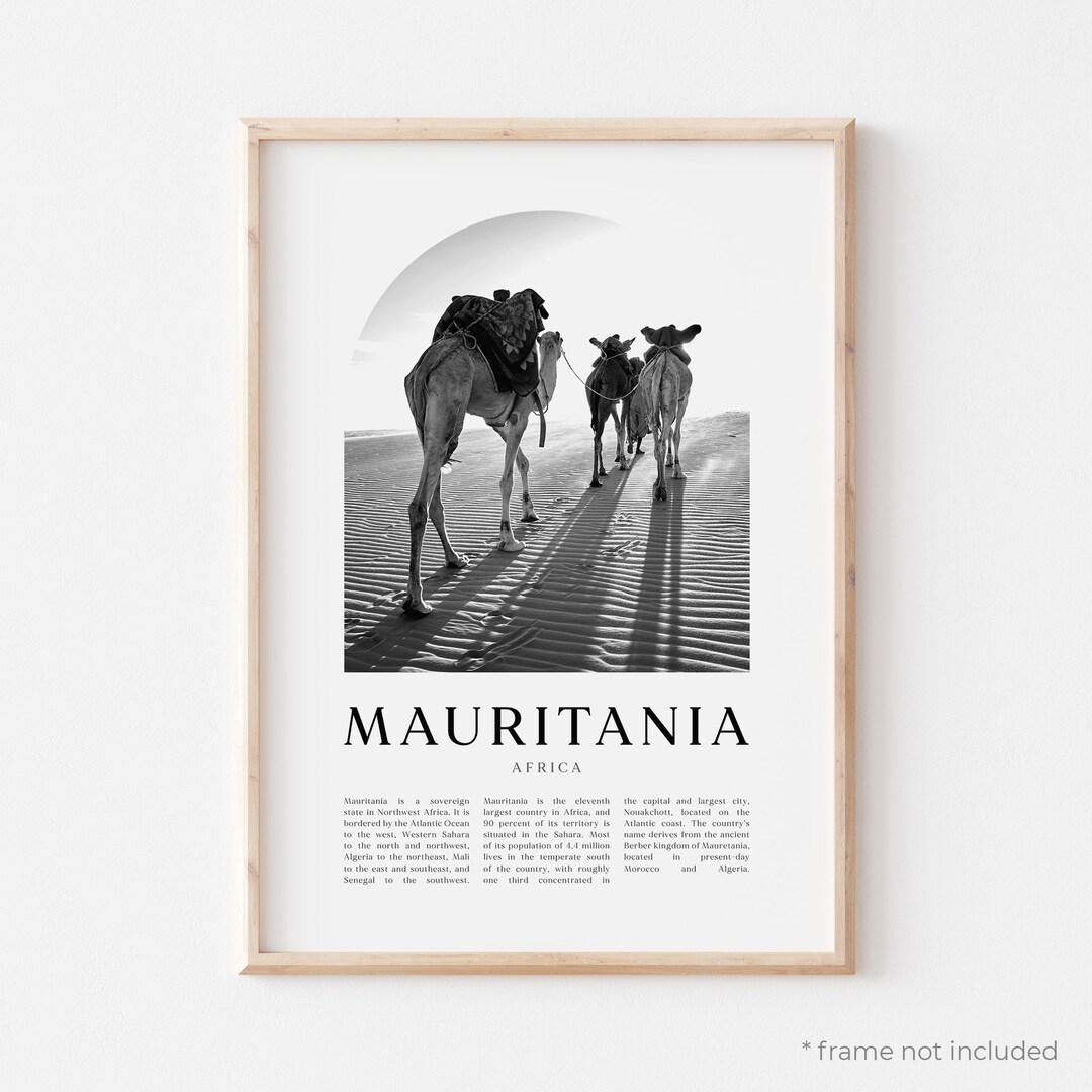 Mauritania Art Print, Mauritania Poster, Mauritania Photo, Mauritania ...