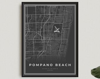 Pompano Beach Poster - Etsy