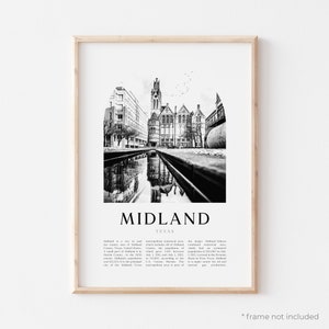 Midland Art Print, Midland Poster, Midland Photo, Midland Wall Art ...