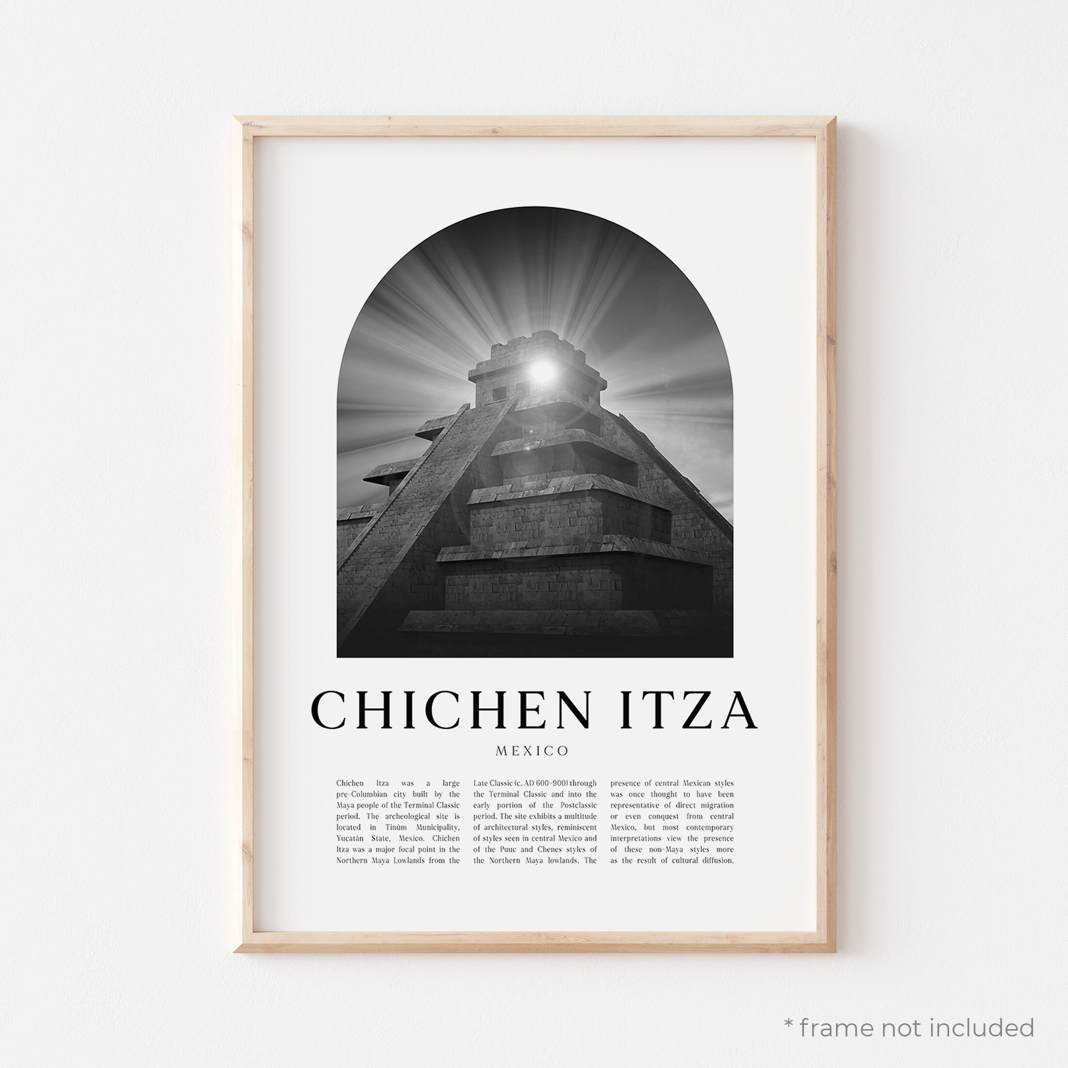 Chichen Itza Art Print Chichen Itza Poster Chichen Itza - Etsy