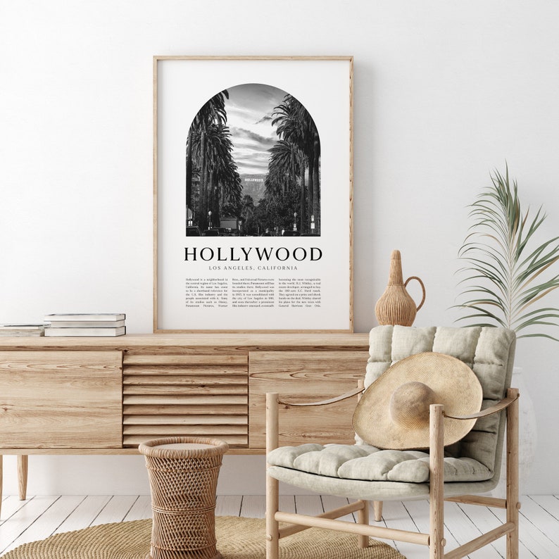 Hollywood Art Print Hollywood Poster Hollywood Photo - Etsy