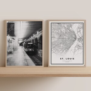 St. Louis Gallery Wall Art - Set of 6, St. Louis Black and White Photo ...