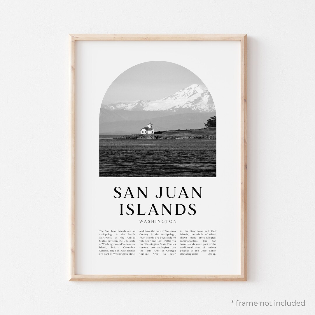 San Juan Islands Art Print, San Juan Islands Poster, San Juan Islands ...