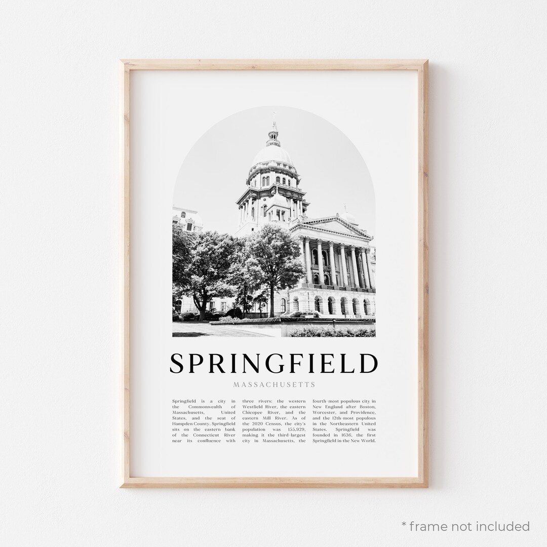 Springfield Art Print, Springfield Poster, Springfield Photo ...
