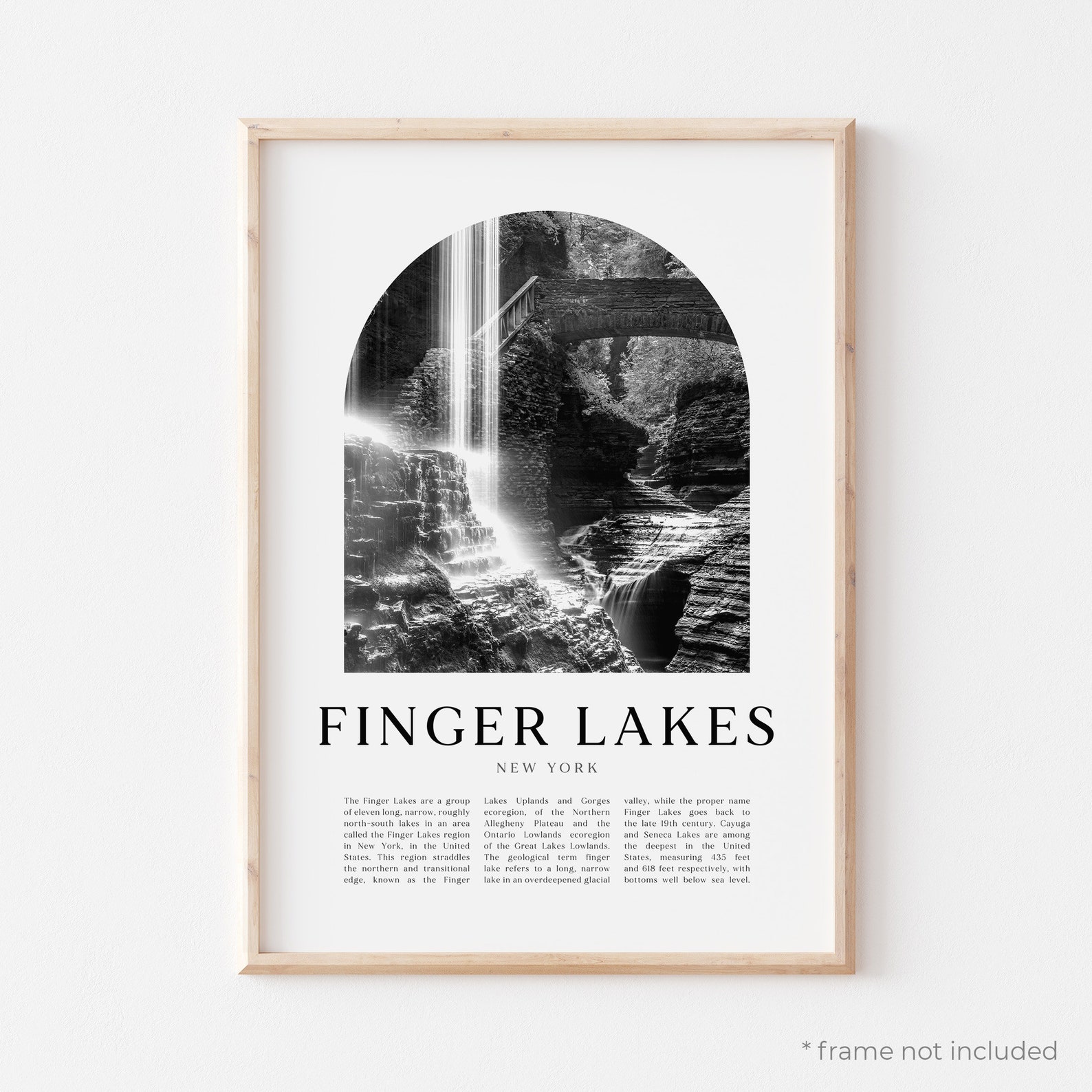 Finger Lakes Art Print Finger Lakes Poster Finger Lakes - Etsy