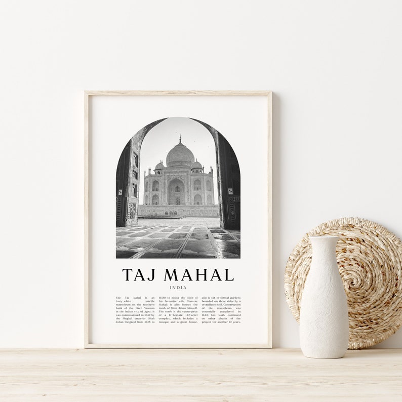 Taj Mahal Art Print Taj Mahal Poster Taj Mahal Photo Taj - Etsy