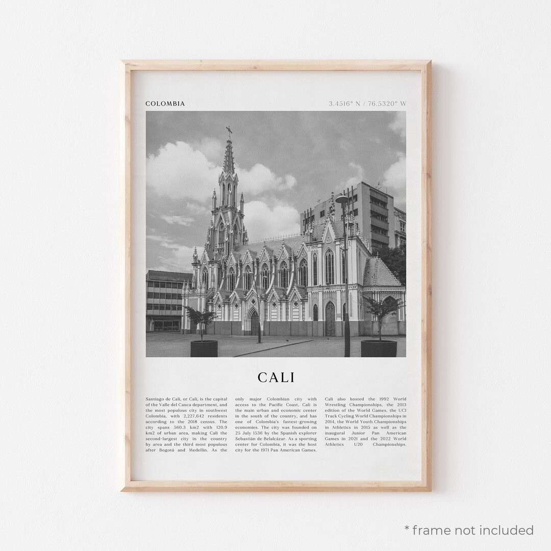 Cali Art Print, Cali Poster, Cali Photo, Cali Wall Art, Colombia ...