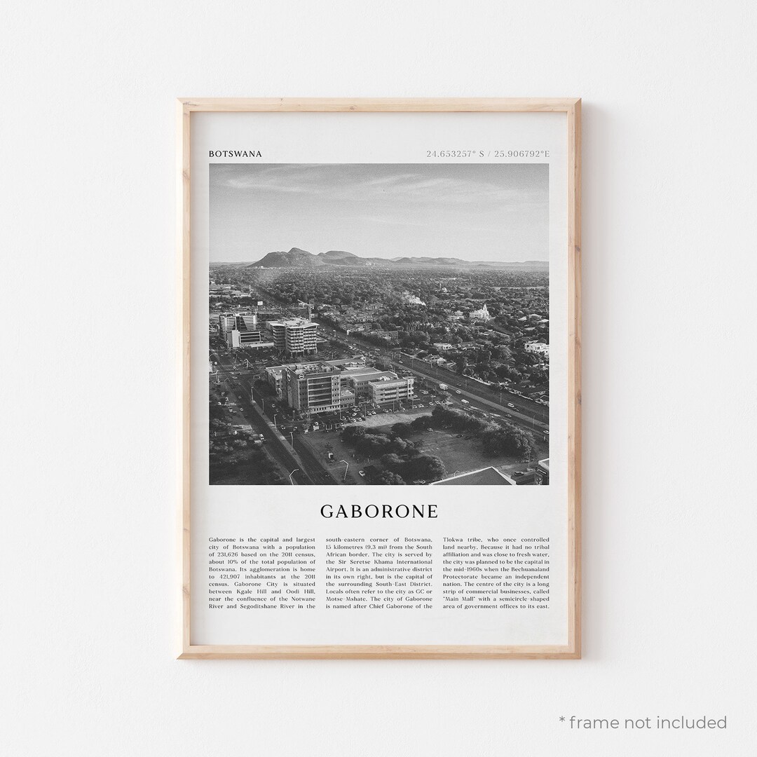 Gaborone Art Print, Gaborone Poster, Gaborone Photo, Gaborone Wall Art ...