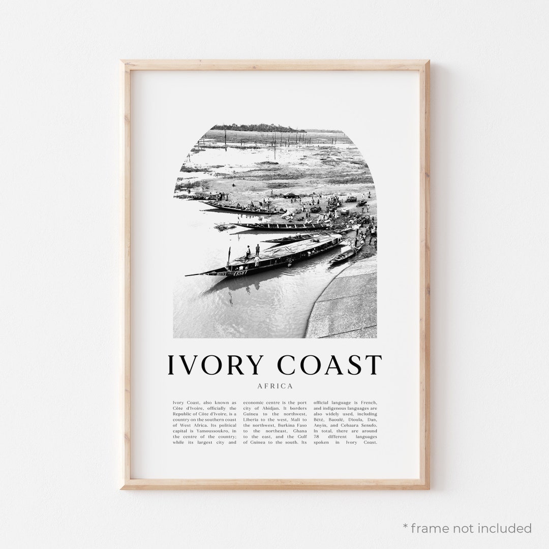 Ivory Coast Art Print, Ivory Coast Poster, Ivory Coast Photo, Ivory ...