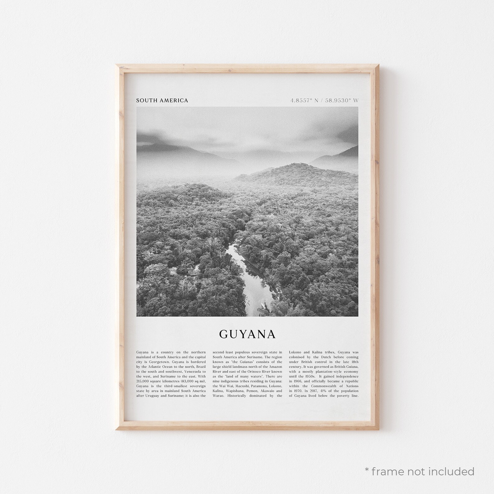 Guyana Art Print Guyana Poster Guyana Photo Guyana Wall - Etsy