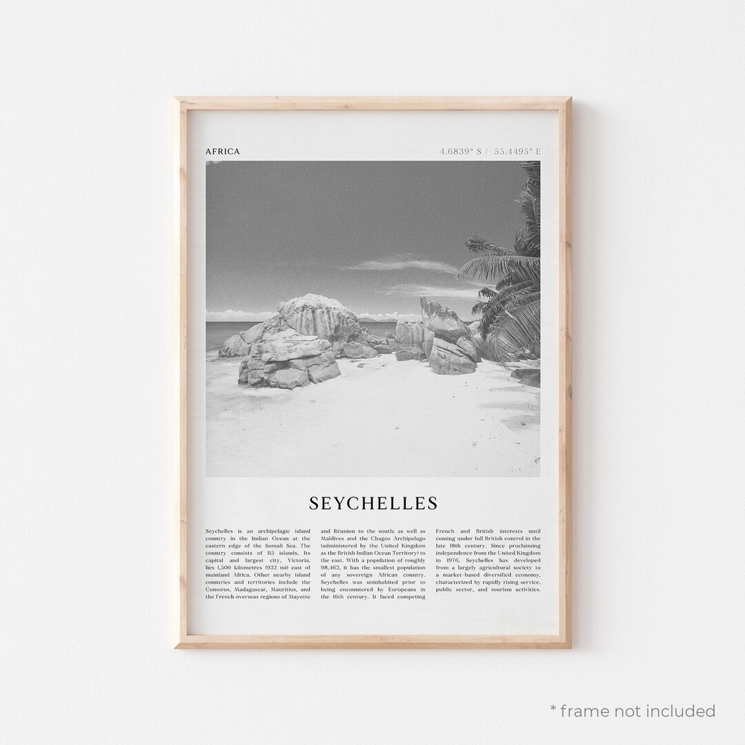 Seychelles Art Print, Seychelles Poster, Seychelles Photo, Seychelles ...