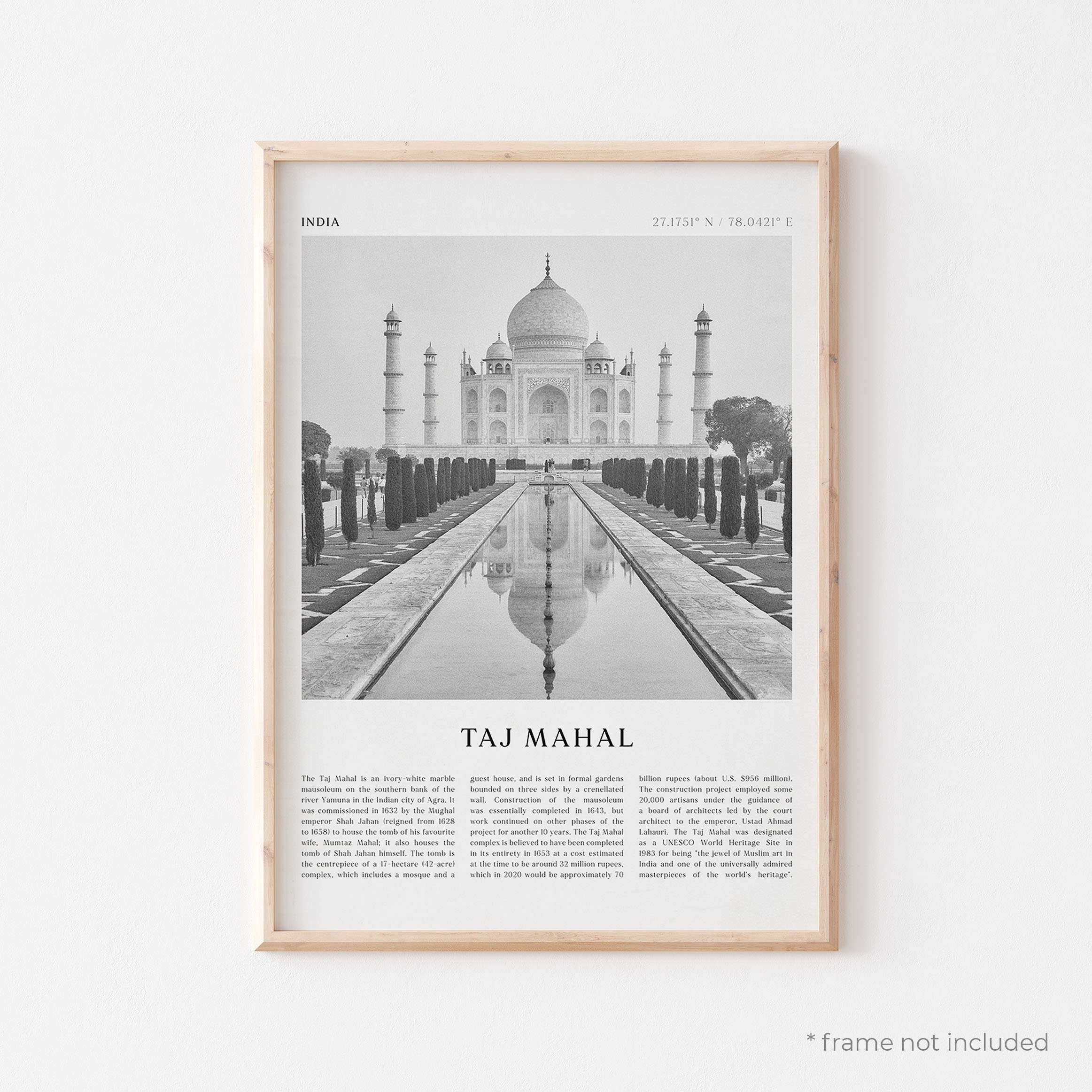 Taj Mahal Art Print Taj Mahal Poster Taj Mahal Photo Taj - Etsy