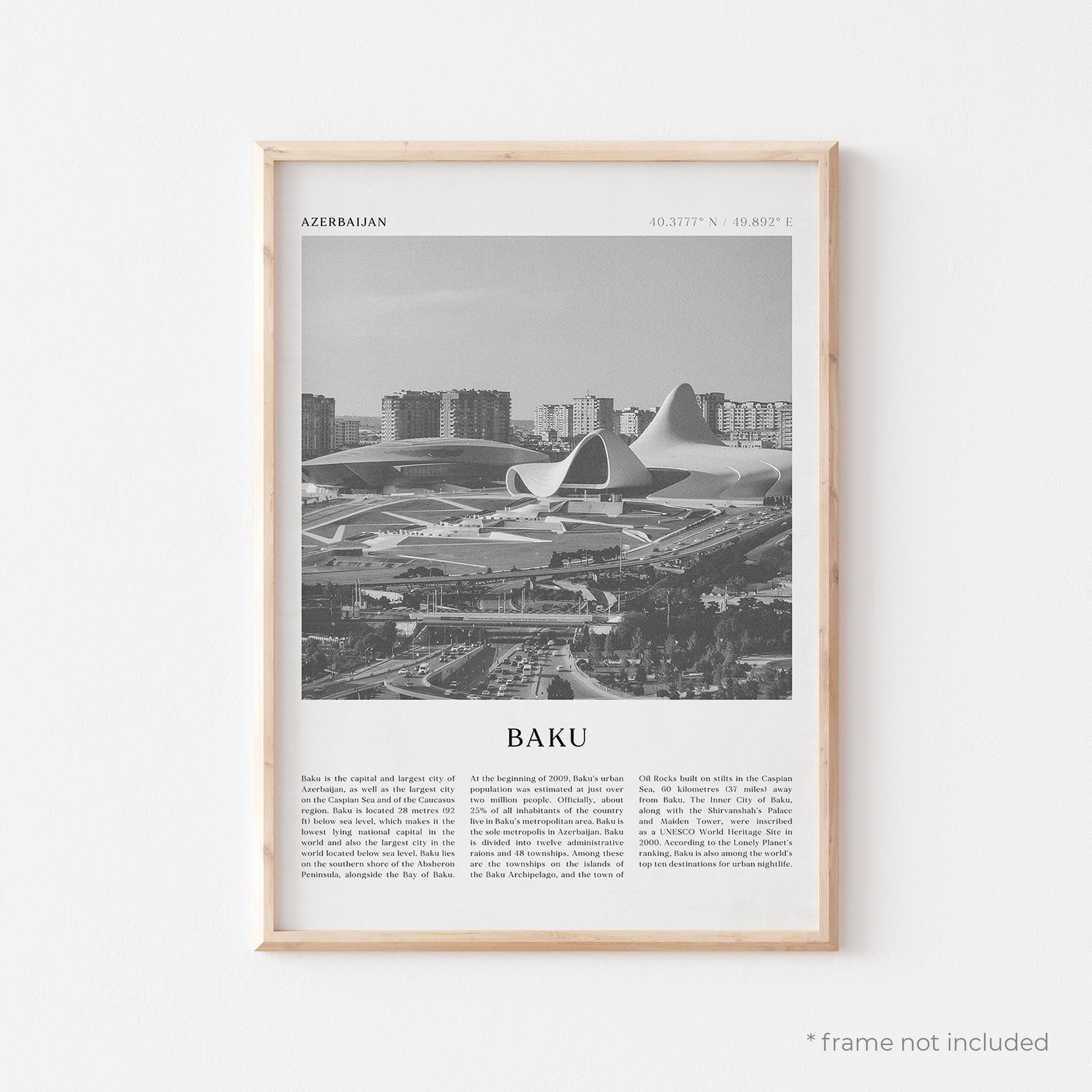 Baku Art Print Baku Poster Baku Photo Baku Wall Art - Etsy