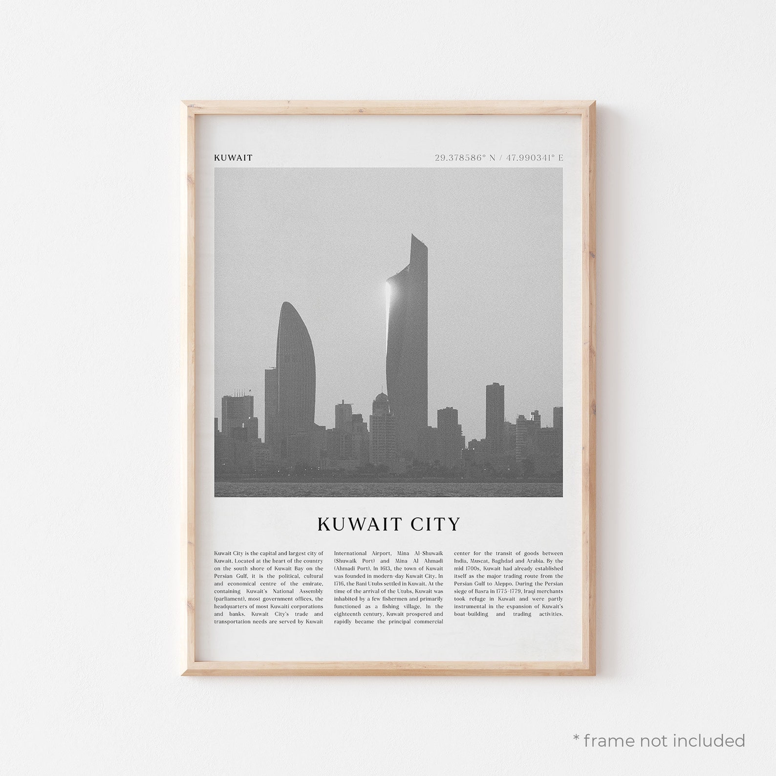 Kuwait City Art Print Kuwait City Poster Kuwait City Photo | Etsy