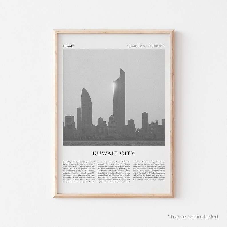 Kuwait City Art Print Kuwait City Poster Kuwait City Photo - Etsy