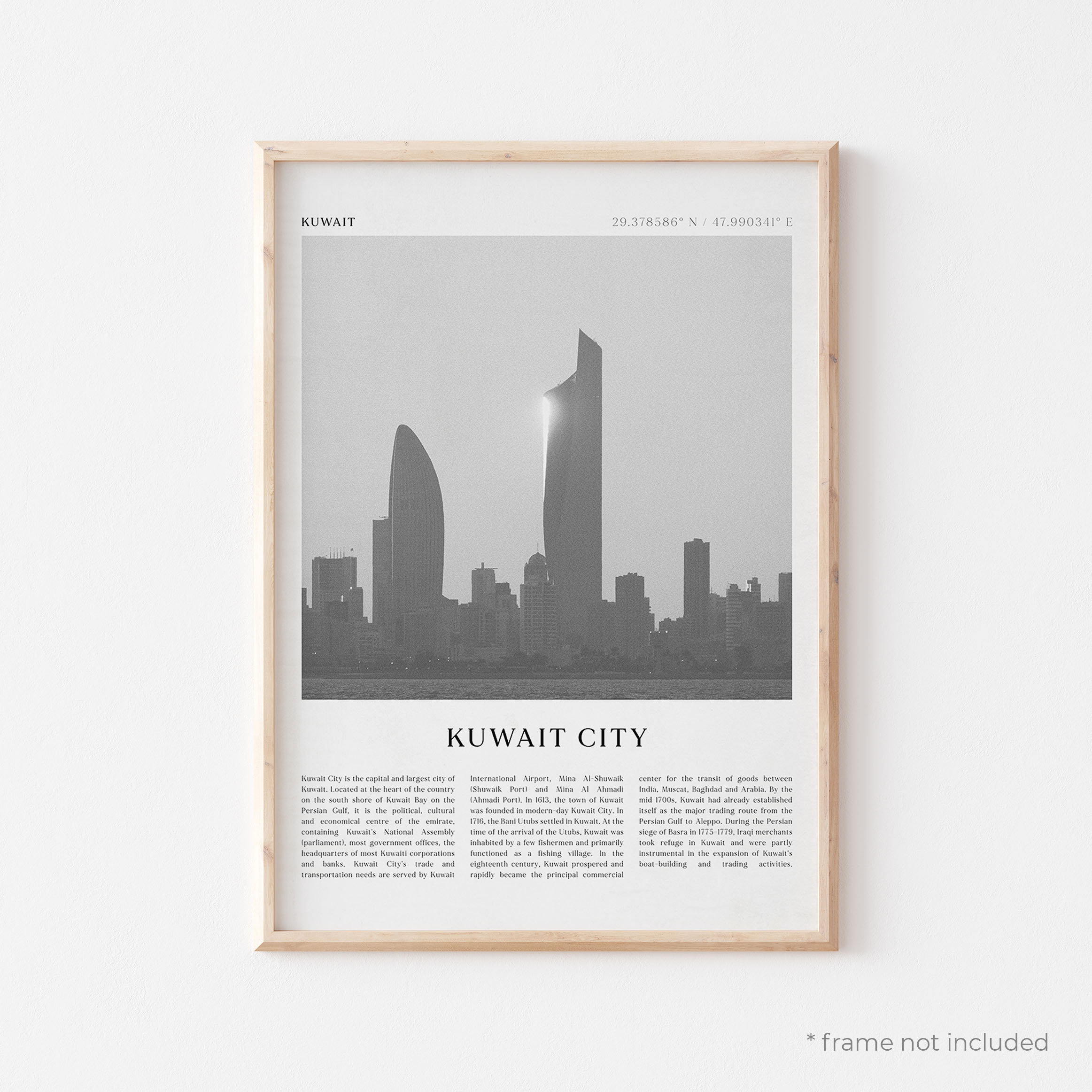 Kuwait City Art Print Kuwait City Poster Kuwait City Photo - Etsy
