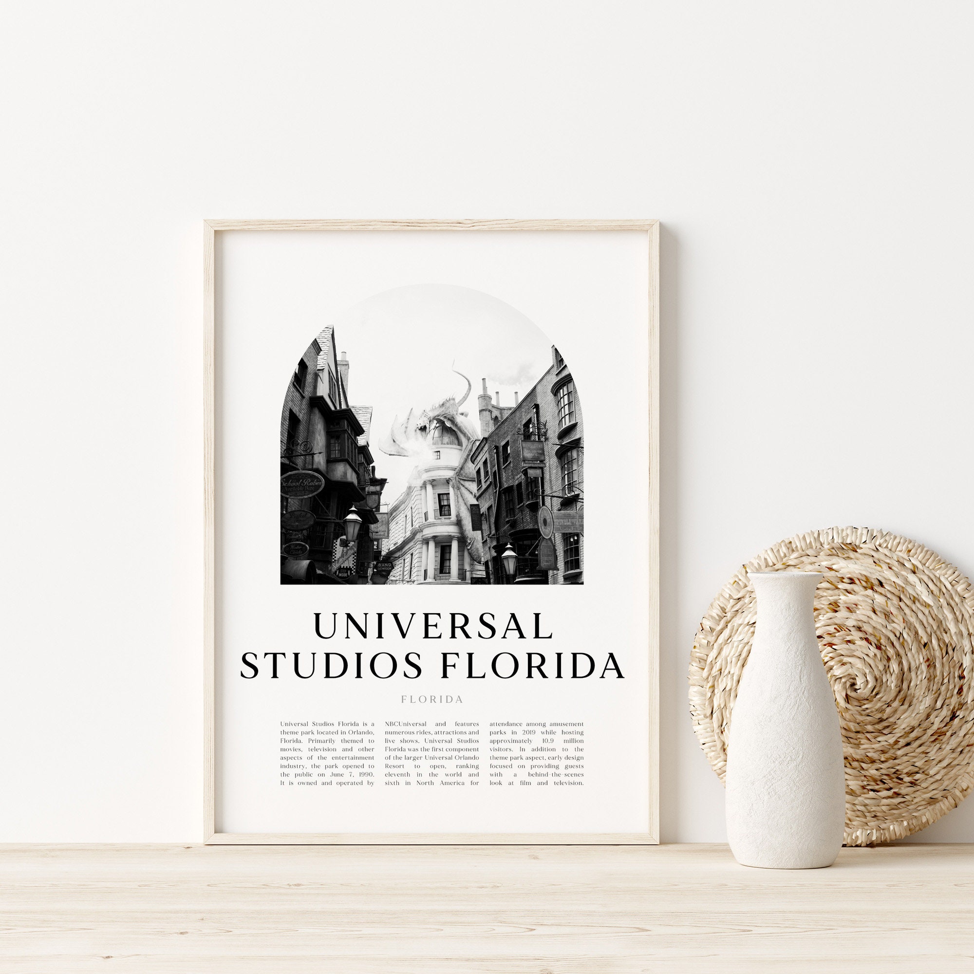Universal Studios Florida Art Print Universal Studios Florida - Etsy